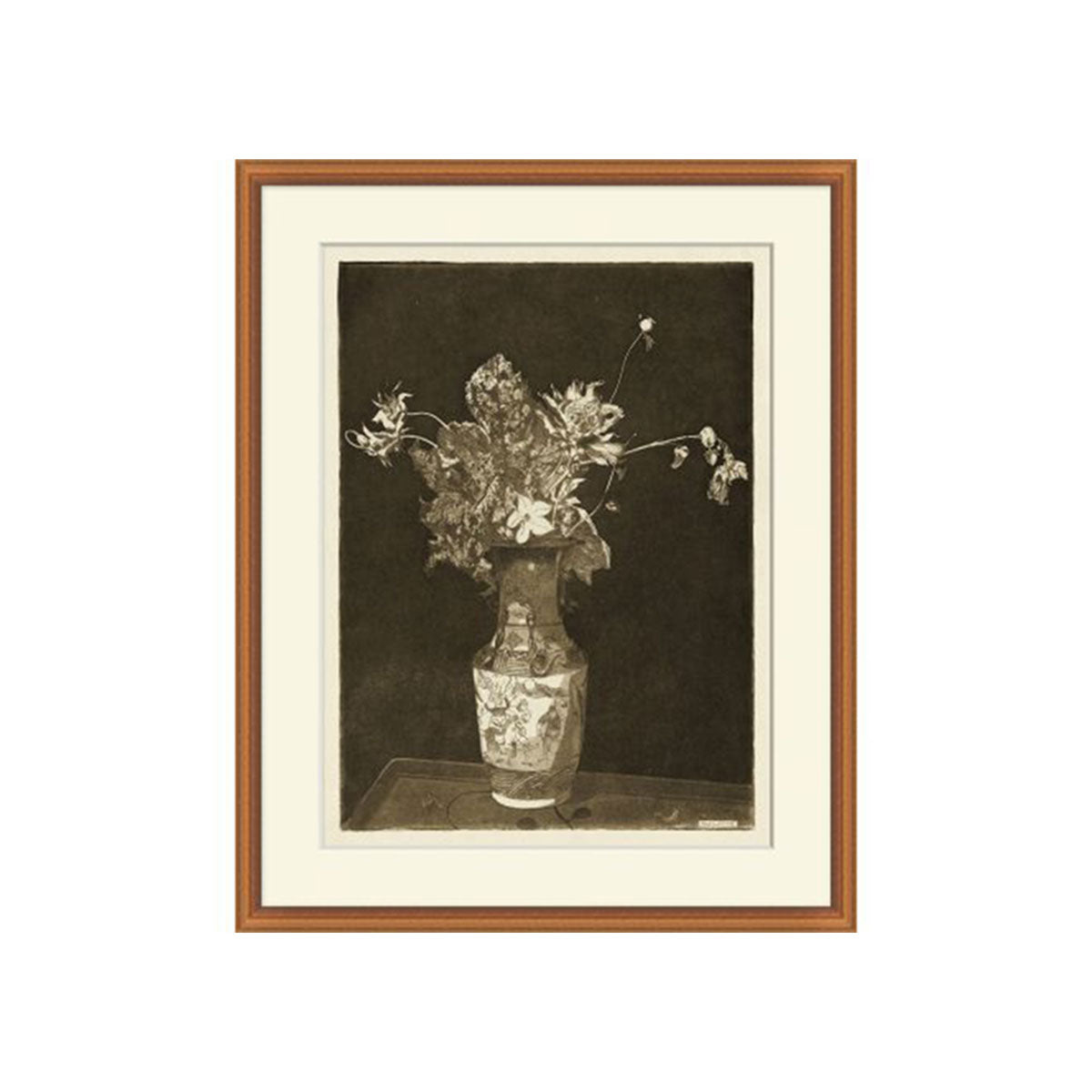 Sepia Floral Etching – Tuesday Made